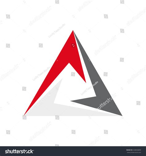 Vector Abstract Triangle Three Arrow Stock Vector Royalty Free