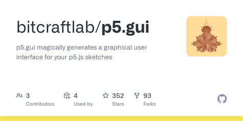 GitHub Bitcraftlab P5 Gui P5 Gui Magically Generates A Graphical