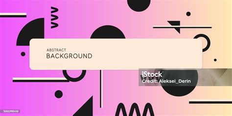 기하학적 모양의 컴포지션 디자인에 대한 추상적 배경입니다 0명에 대한 스톡 벡터 아트 및 기타 이미지 0명 구도 단일 이미지 Istock