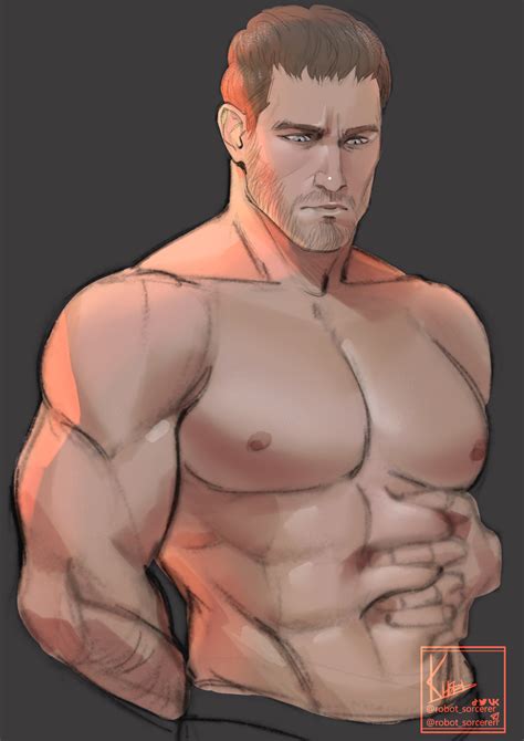 Chris Redfield Resident Evil And 1 More Drawn By Robotsorcerer
