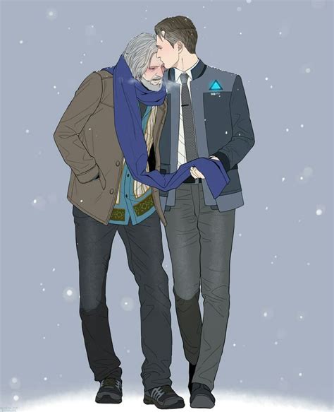 Detroit Become Human Connor And Hank Детройт Милые рисунки Отверженные