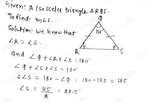 Solved In QRS Overline QR Overline SQ And M Q Find M S Geometry
