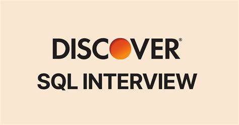 9 Discover Financial Services Sql Interview Questions Updated 2025