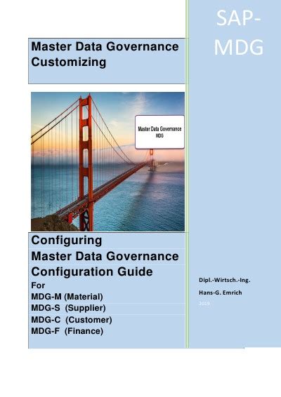 Configuring Master Data Governance Configuration Guide For MDG C MDG