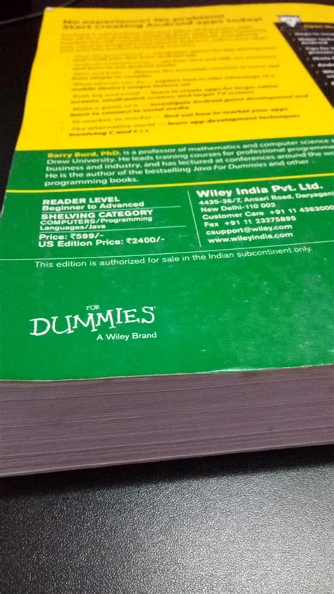 Android Application Development All In One For Dummies Burd Barry Amazon In Books