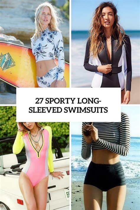 26 Gorgeous Sporty Long Sleeved Swimsuits Styleoholic
