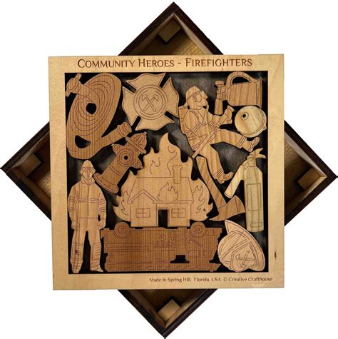 Community Heroes Firefighters A Complex 12 Piece Puzzle Combining