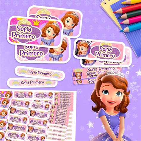 Etiqueta Escolar Princesinha Sofia Papel Artes El Vrogue Co