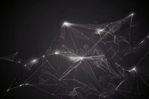 wireframe with plexus effect futuristic abstract backgrounds stock