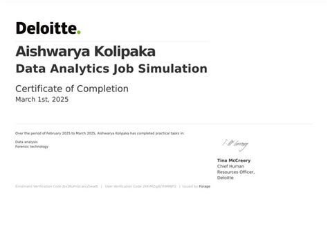 Deloitte Dataanalytics Forensictechnology Jobsimulation Aishwarya Kolipaka