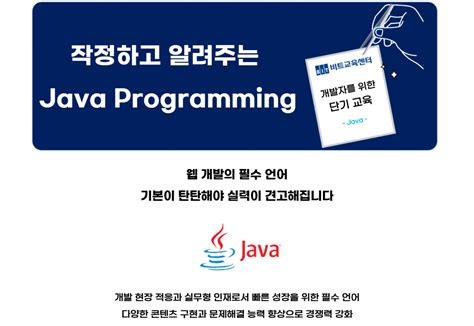 [기초프로그래밍] hello 자바 프로그래밍 프로그래밍 언어 비트교육센터