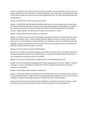 REV TRANSCRIPT Docx Speaker 1 Thanks For Your Interest In Rev Please Listen Carefully To The