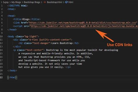 How To Link Bootstrap To Html Code Programmer Help How To Link Bootstrap To Html Code
