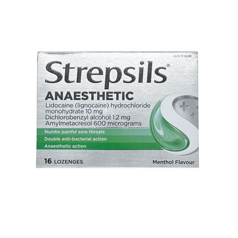 Strepsils Anaesthetic Lozenges 16 Pack Menthol Flavour Discount Chemist