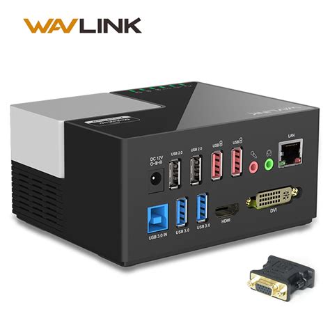 Wavlink USB 3 0 Universal Laptop Docking Station For Windows Dual