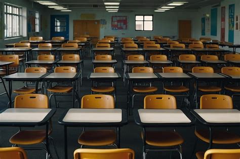 School Tables Arr Premium Ai Generated Image