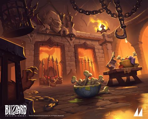 Artstation Hearthstone Card Art Castle Kennels Hearthstone Card