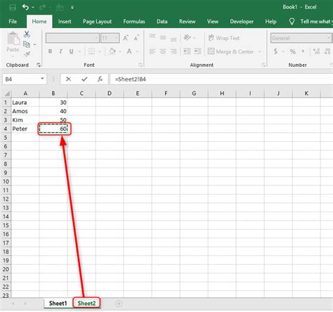 How To Link Information To Another Worksheet Basic Excel Tutorial