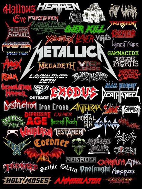 Thrash Metal Band Logos
