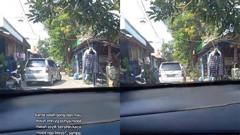 Sukses Bikin Jengkel Seorang Pria Parkir Di Tengah Jalan Dan Cuek Asyik Bersih Bersih Meski Ada