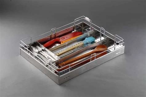 Stainless Steel Perforated Cutlery Basket For Home At ₹ 1384 In