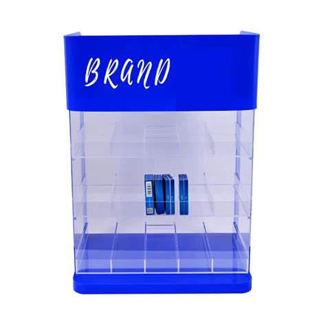 Acrylic Cigarette Display Stand Tobacco Counter Top Display Rack