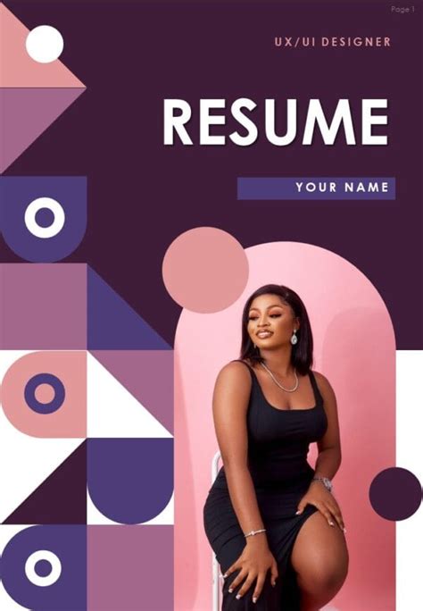 UX UI Designer Resume Presentation Templates SlidesBrain