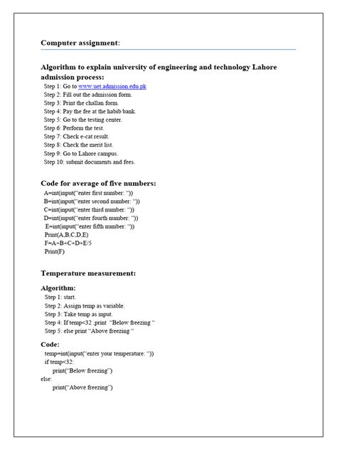 Computer Assignment Pdf