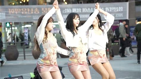 231202 신촌 버스킹 댄스팀 리멤버 Remember Gi Dle 여자아이들 퀸카 Queencard By Goodfancam Youtube