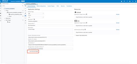 creating a mobile application in vbcs for inventory availability