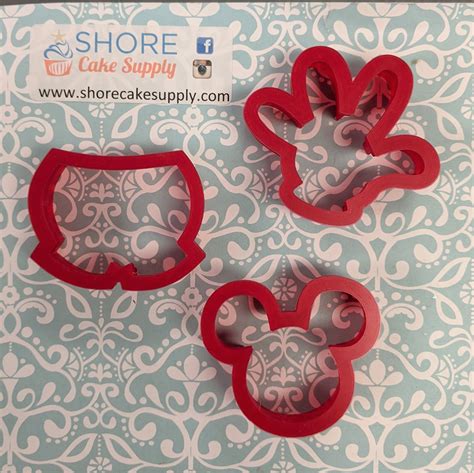 Mickey Mouse Mini Cookie Cutters Shore Cake Supply