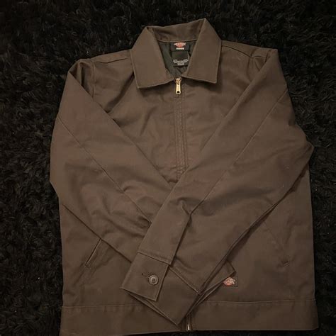 Medium Brown Dickies Work Jacket Depop