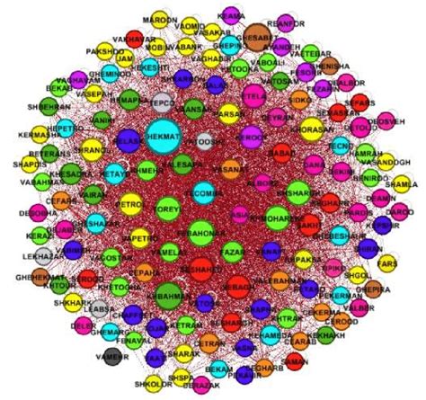 The Network Visualization With 0082 Modularity And 12 Communities Download Scientific Diagram