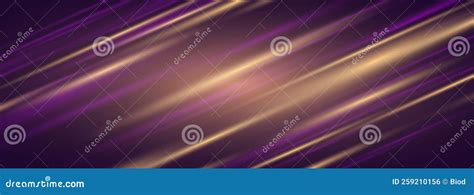 Dark Wide Abstract Background With Glowing Motion Light Effect Stock