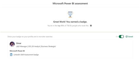 Omar Saied On Linkedin Powerbi Linkedin Skillassessment