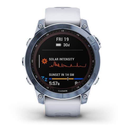 Buy Garmin Fenix Sapphire Solar Mineral Blue Titanium Whitestone Multisport GPS Smartwatch