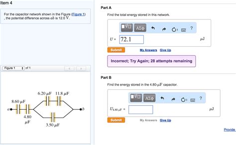 Solved For The Capacitor Network Shown In The Figure Figure Chegg