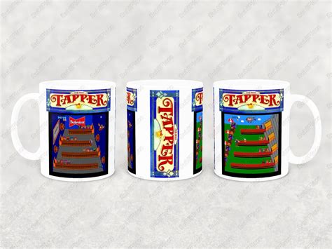 Tapper Arcade Game Marquee And Gameplay Screenshots 11 Oz Coffee Mug