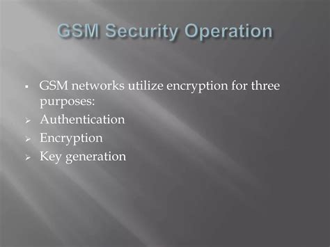 Gsm Security And Encryption Pptx
