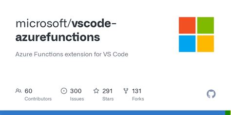 GitHub Microsoft Vscode Azurefunctions Azure Functions Extension For