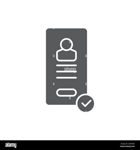 Account Id Verification Icon Color Line Outline Vector Sign Linear