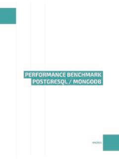PERFORMANCE BENCHMARK POSTGRESQL MONGODB Performance Benchmark