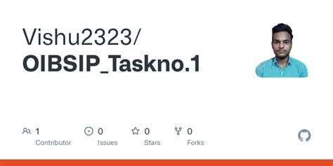GitHub Vishu2323 OIBSIP Taskno 1