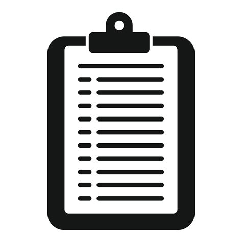 Task Clipboard Icon Simple Vector Document Checklist Vector Art At Vecteezy