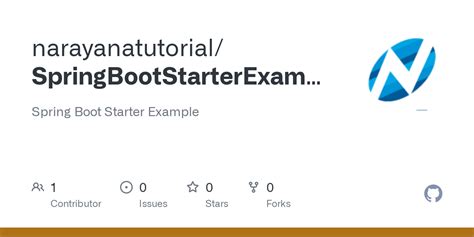 GitHub Narayanatutorial SpringBootStarterExample Spring Boot Starter Example