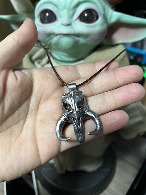 Star Wars Mandalorian Grogus Mythosaur Pendant Necklace Prop Replica