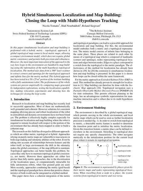 Pdf Hybrid Simultaneous Localization And Map Building Closing The