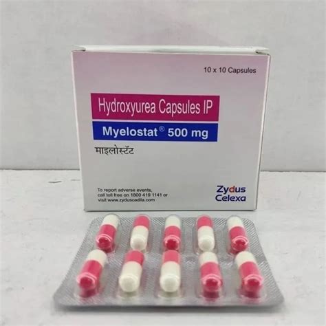 Hydroxyurea Capsules Ip 500 Mg Leukocel 500 At ₹ 100box Myelostat In