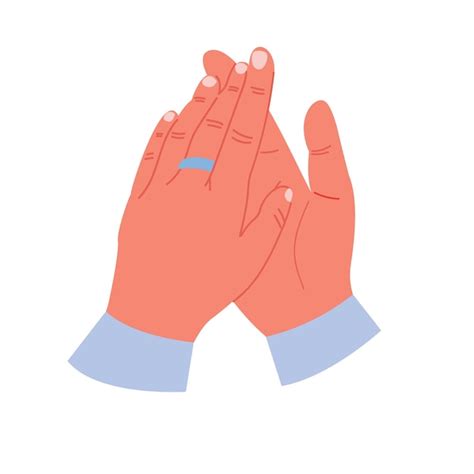 하이 파이브 손 개념 그림 무료 벡터