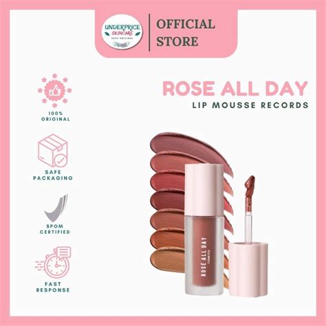 Jual Rose All Day Lip Mousse Records Shopee Indonesia